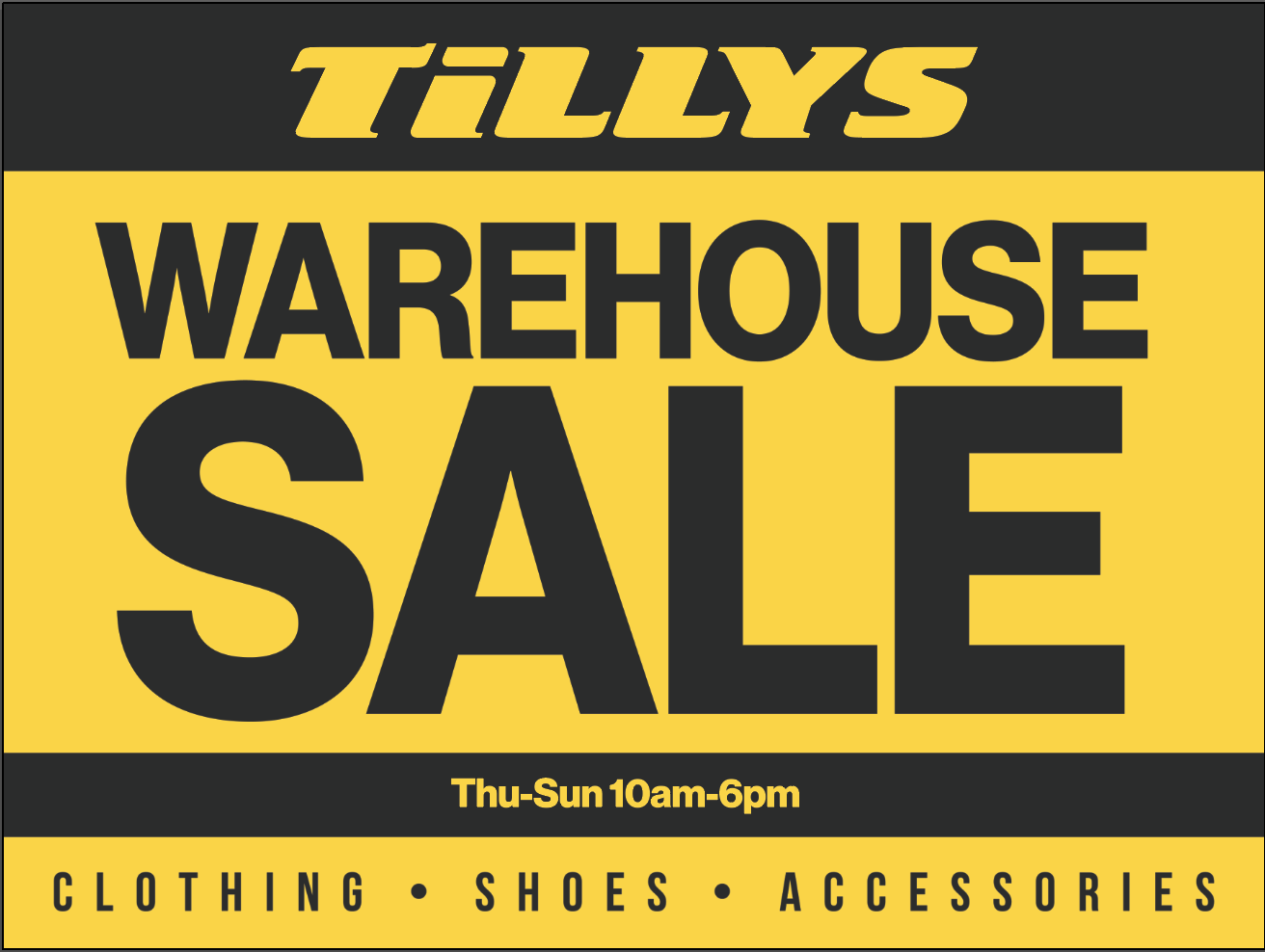 Tillys Warehouse Sale in Lake Forest, CA! - Tillys Blog